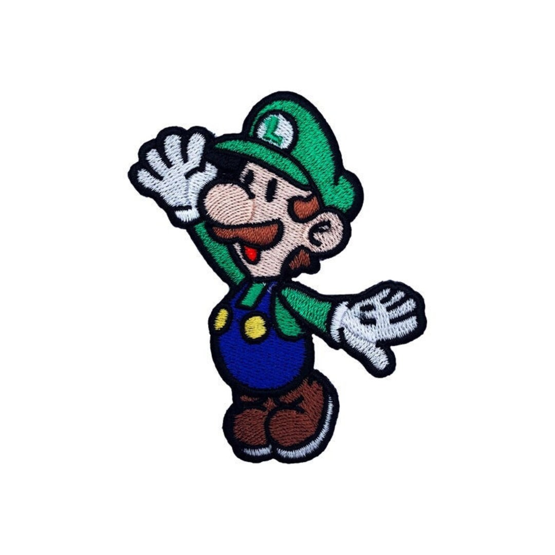 Luigi Patch (3 Inch) Embroidered Iron-on or Sew-on Badge Applique ...