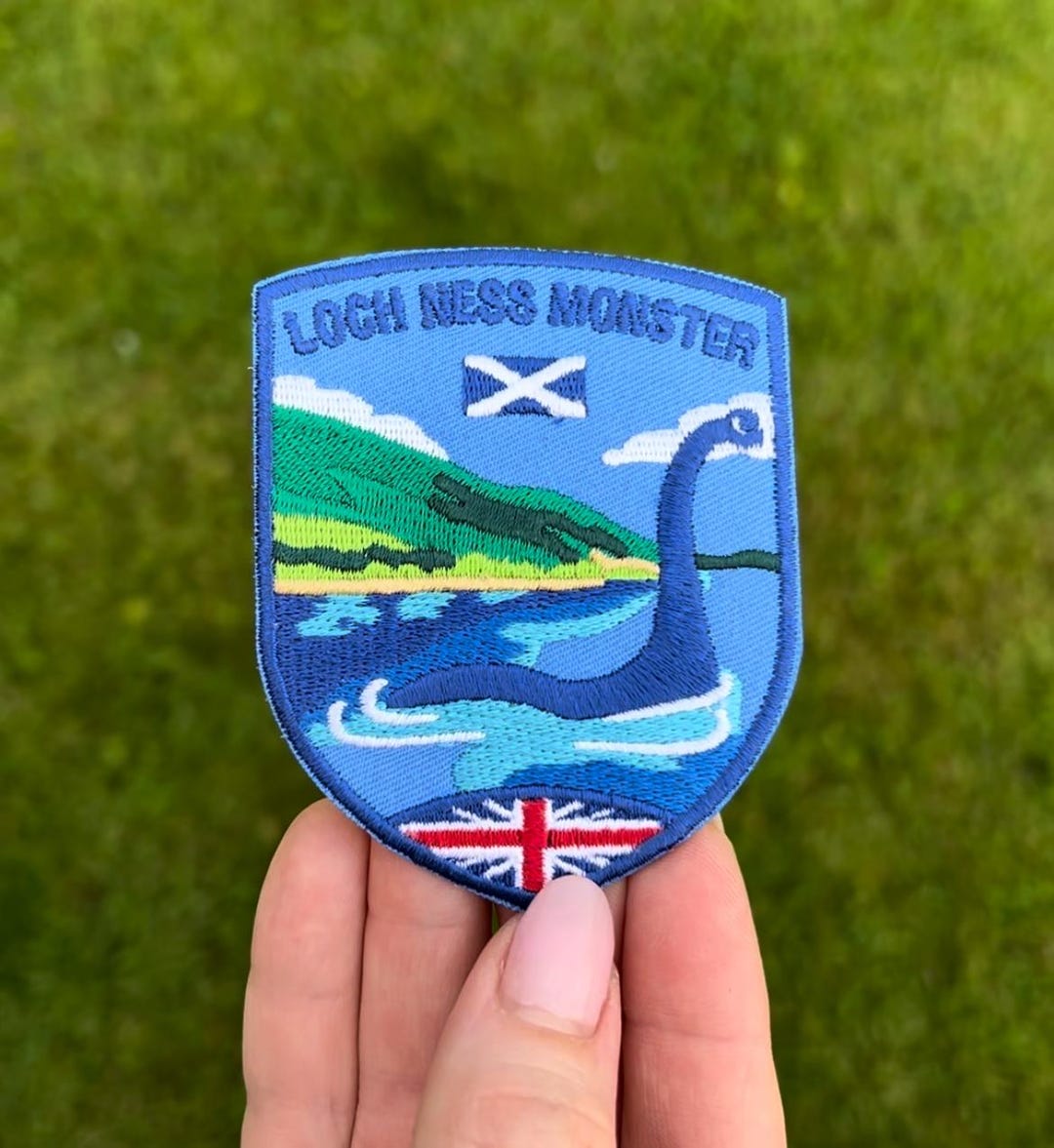 Loch Ness Monster Patch (3.1 Inch) Embroidered Iron or Sew-on Badge ...