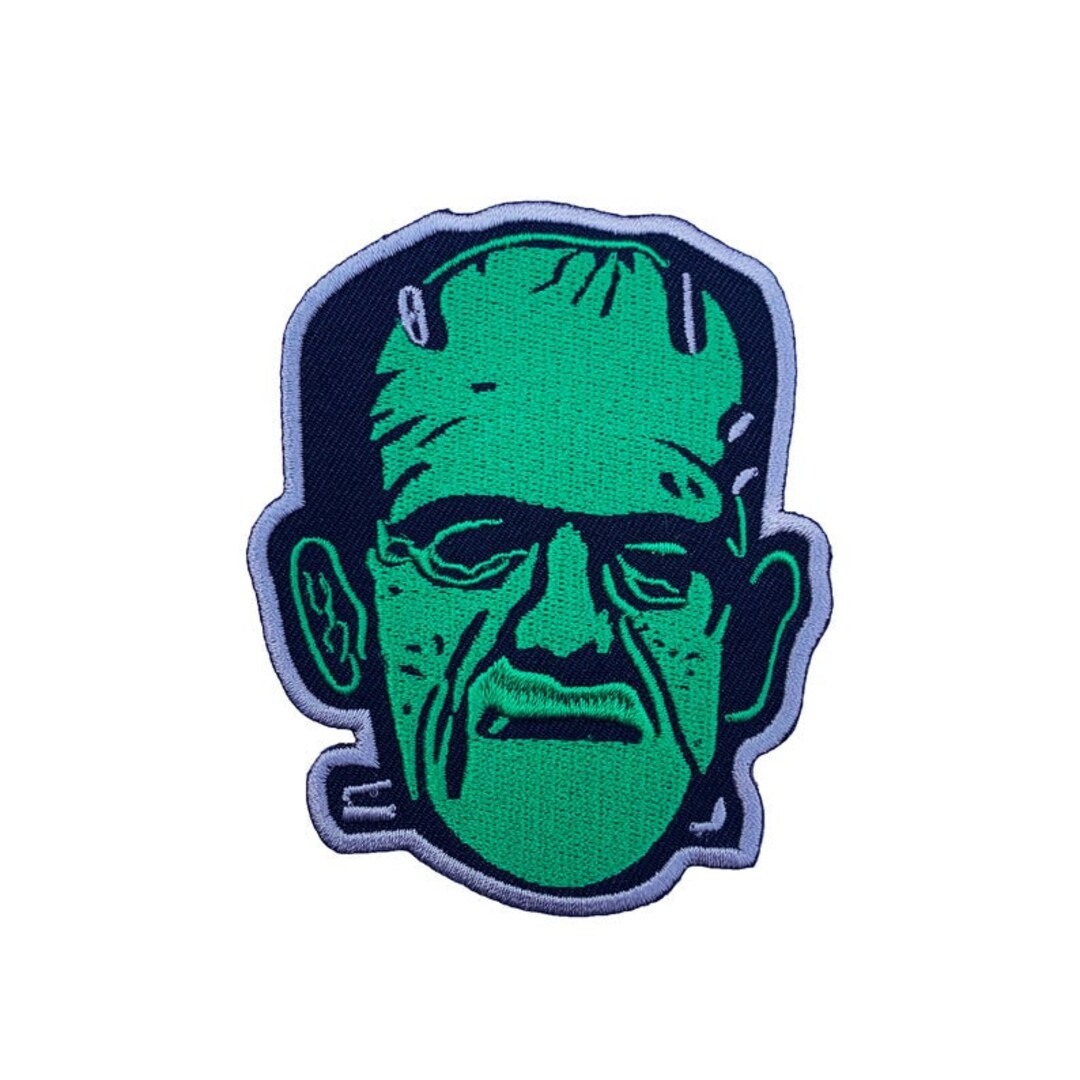 Frankenstein Patch Embroidered Iron or Sew on Badge DIY Applique Boris ...