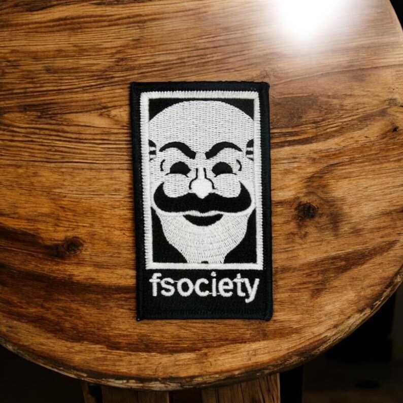 Mr-robot Fsociety Patch (4 Inch) Embroidery Costume Badge Easy DIY Iron ...