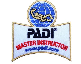 PADI Master Scuba Diver Patch 3.5 Inch Embroidery Diving | Etsy
