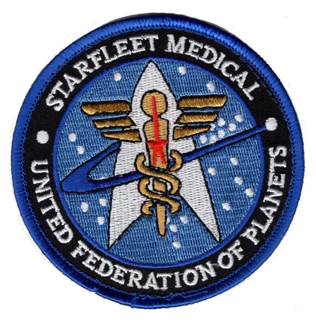 Starfleet Medical Patch (3.5 Inch) Embroidery Iron/sew-on Badge United ...