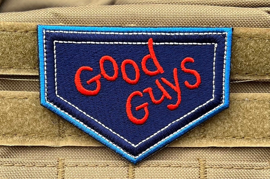 Good Guys Patch (3.5 Inch) DIY Embroidered Hook and Loop Badge Childs ...