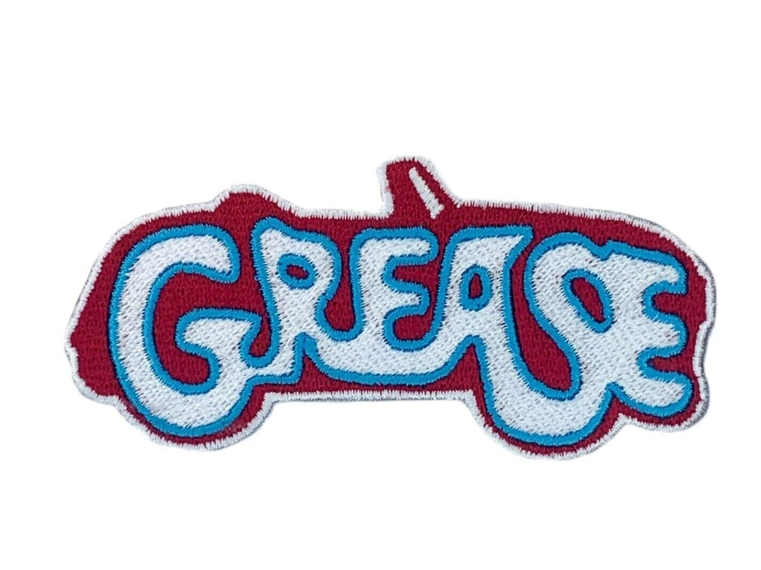 Grease Lightning Logo Patch (3.75 Inch) Grease Movie Embroidered Iron ...