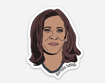 Kamala Harris Sticker, Kamala Harris Cartoon Sticker, Kamala Harris ...