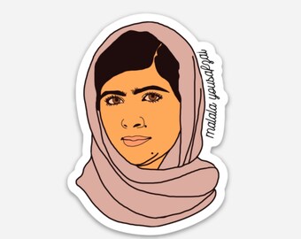 Malala Yousafzai Sticker | Etsy