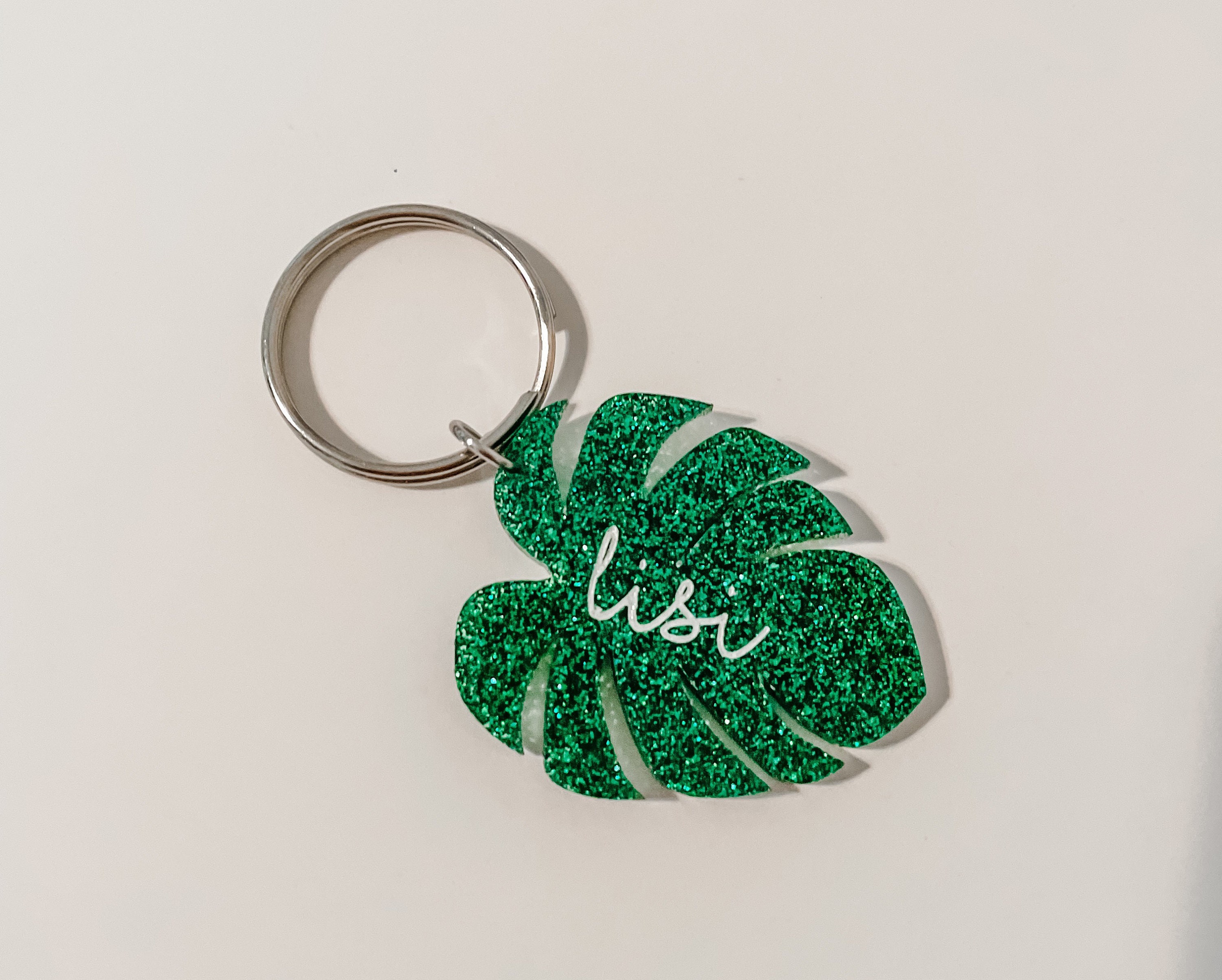 Personalized Plant Keychain Custom Plant Keychain Monstera - Etsy