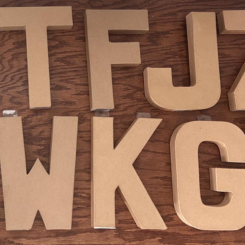 Paper Mache Letters - Etsy