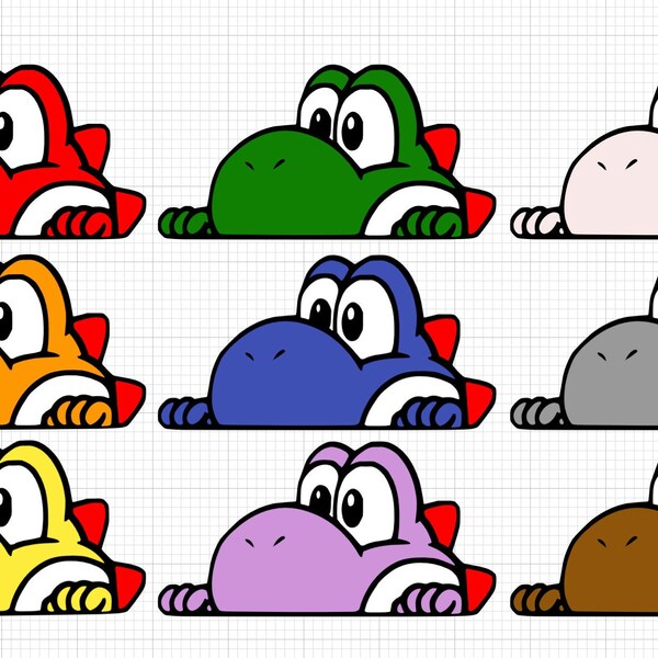 Yoshi Stickers - Etsy