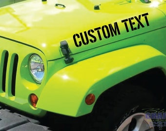 Jeep Wrangler Name Decal - Etsy