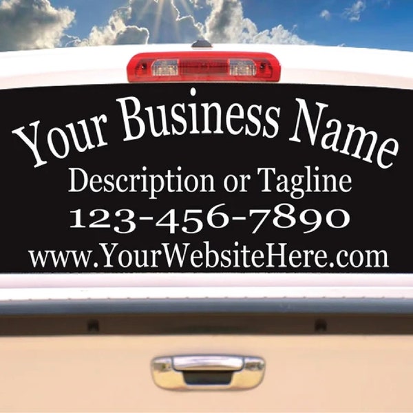 Business Vehicle Decals - Etsy