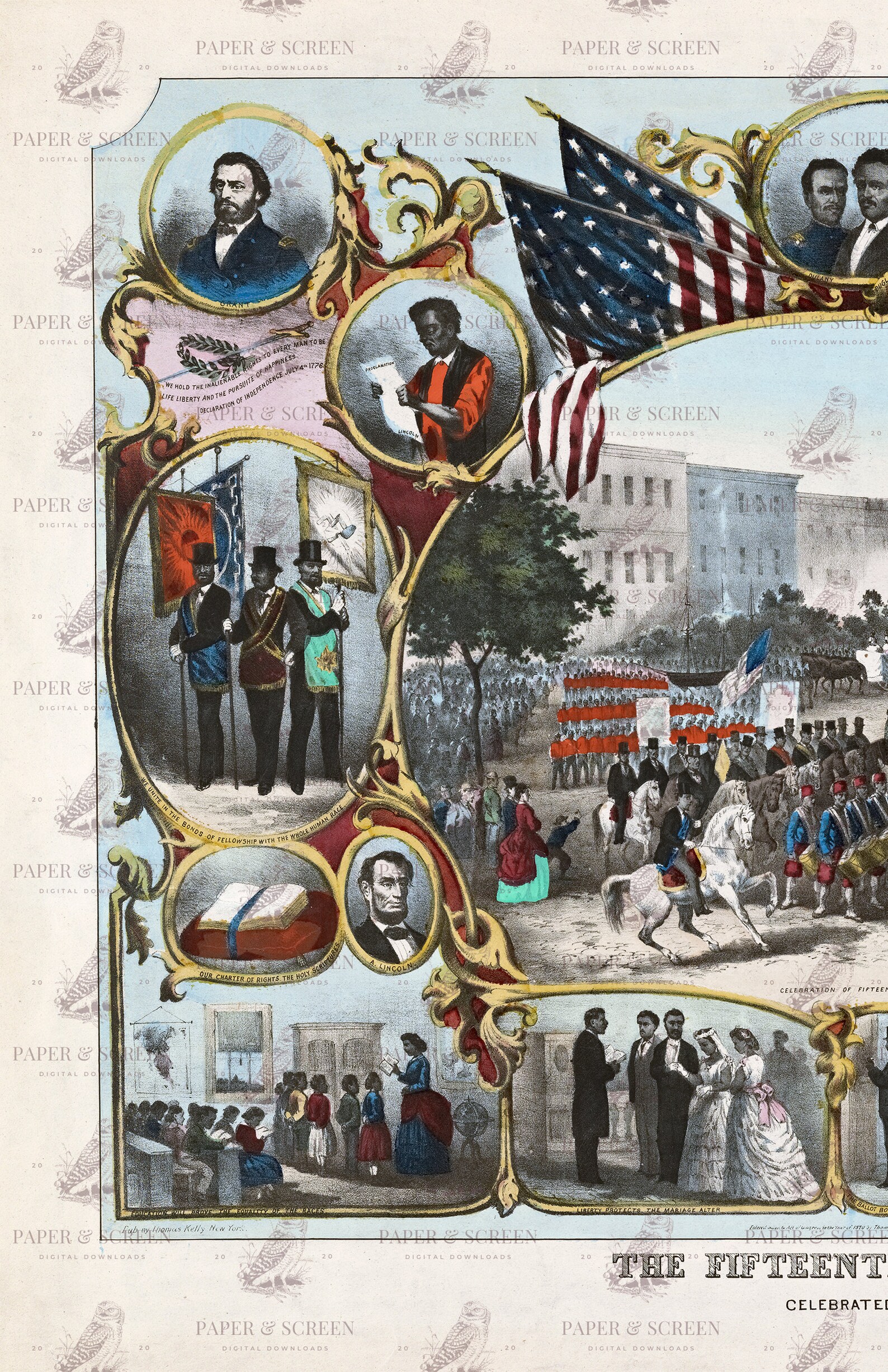Black History Poster 15th Amendment Digital Download - Etsy