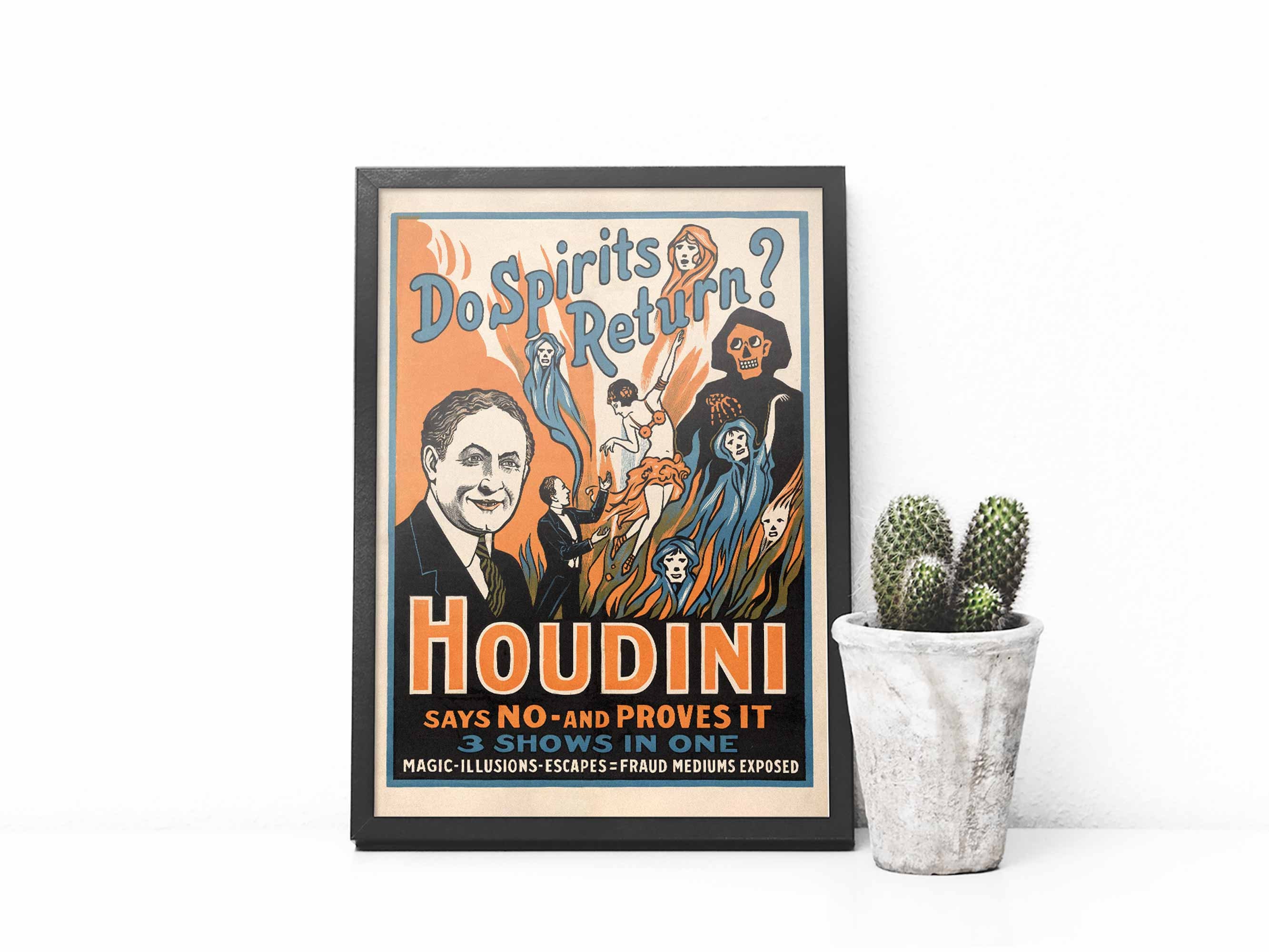 Harry Houdini Poster Halloween Digital Download Printable - Etsy