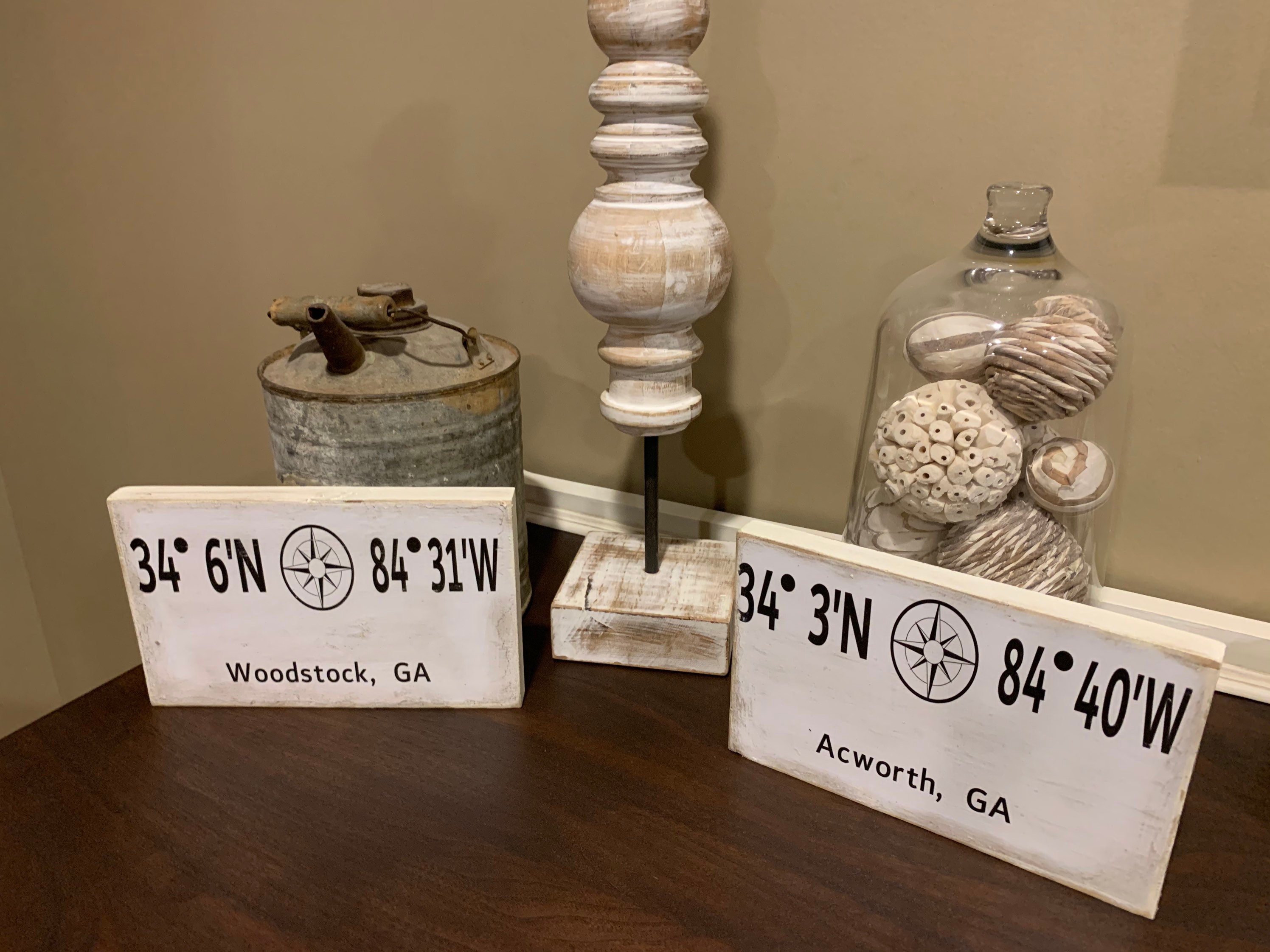 Coordinate Location City Signs - Etsy