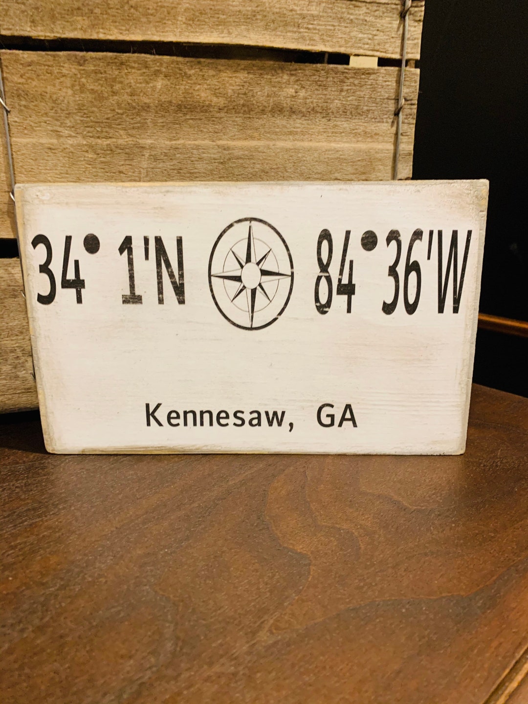 Coordinate Location City Signs - Etsy