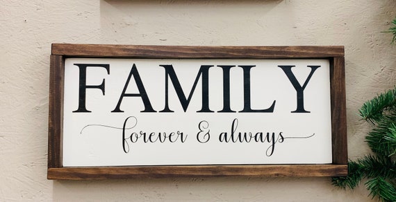 Family forever and always sign | Etsy