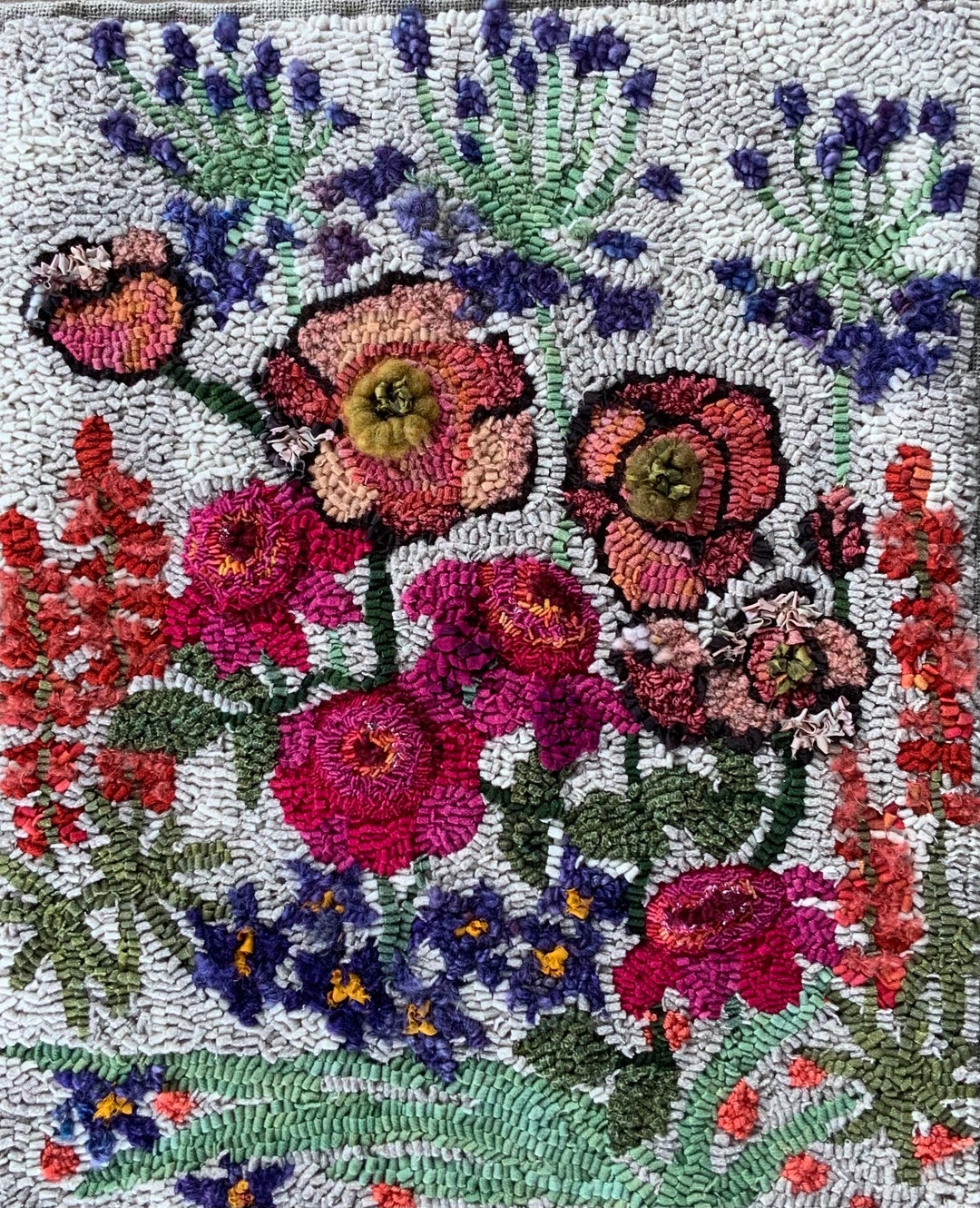 Rug Hooking Pattern June Garden - Etsy
