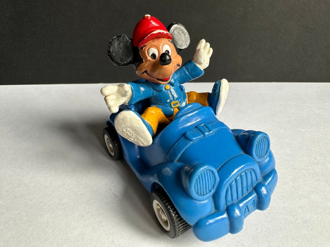 Bully Vintage Mickey Mouse in Blue Car - Etsy