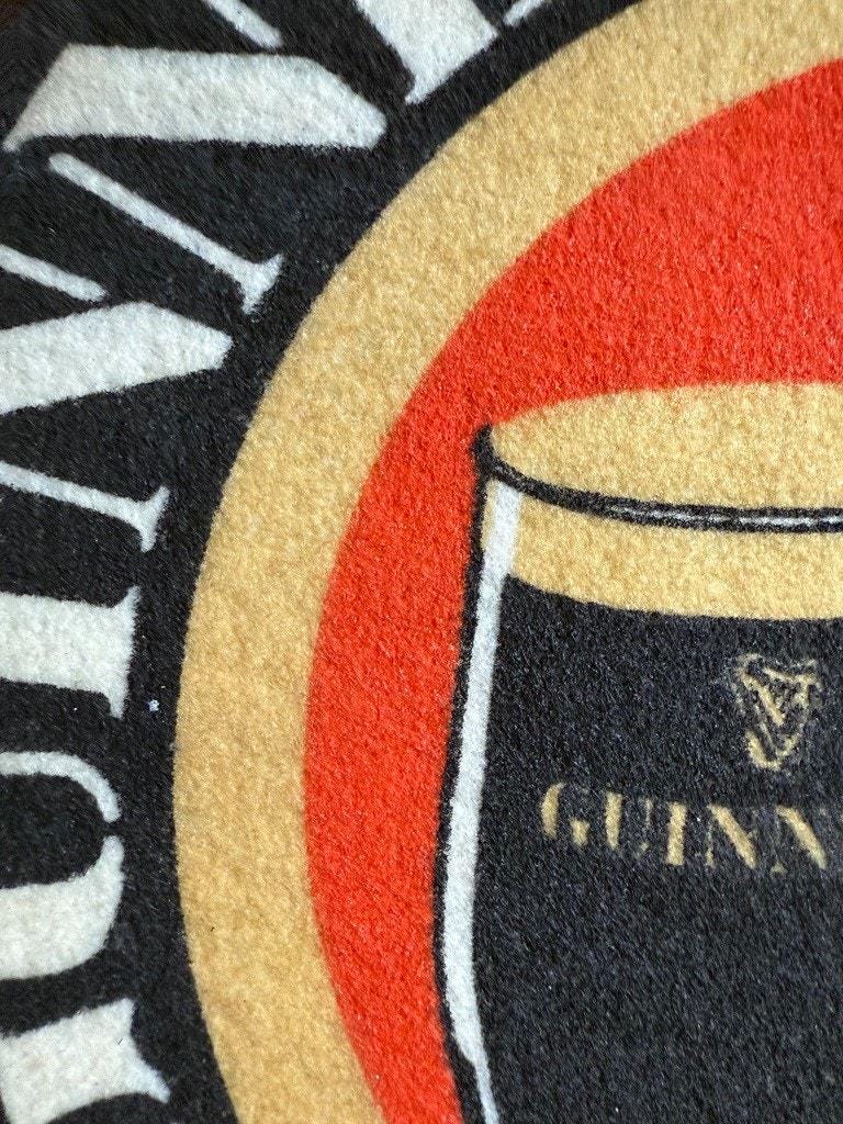 Rare Large Round Guinness Beer Mat / Towel / Spill Catcher - Etsy