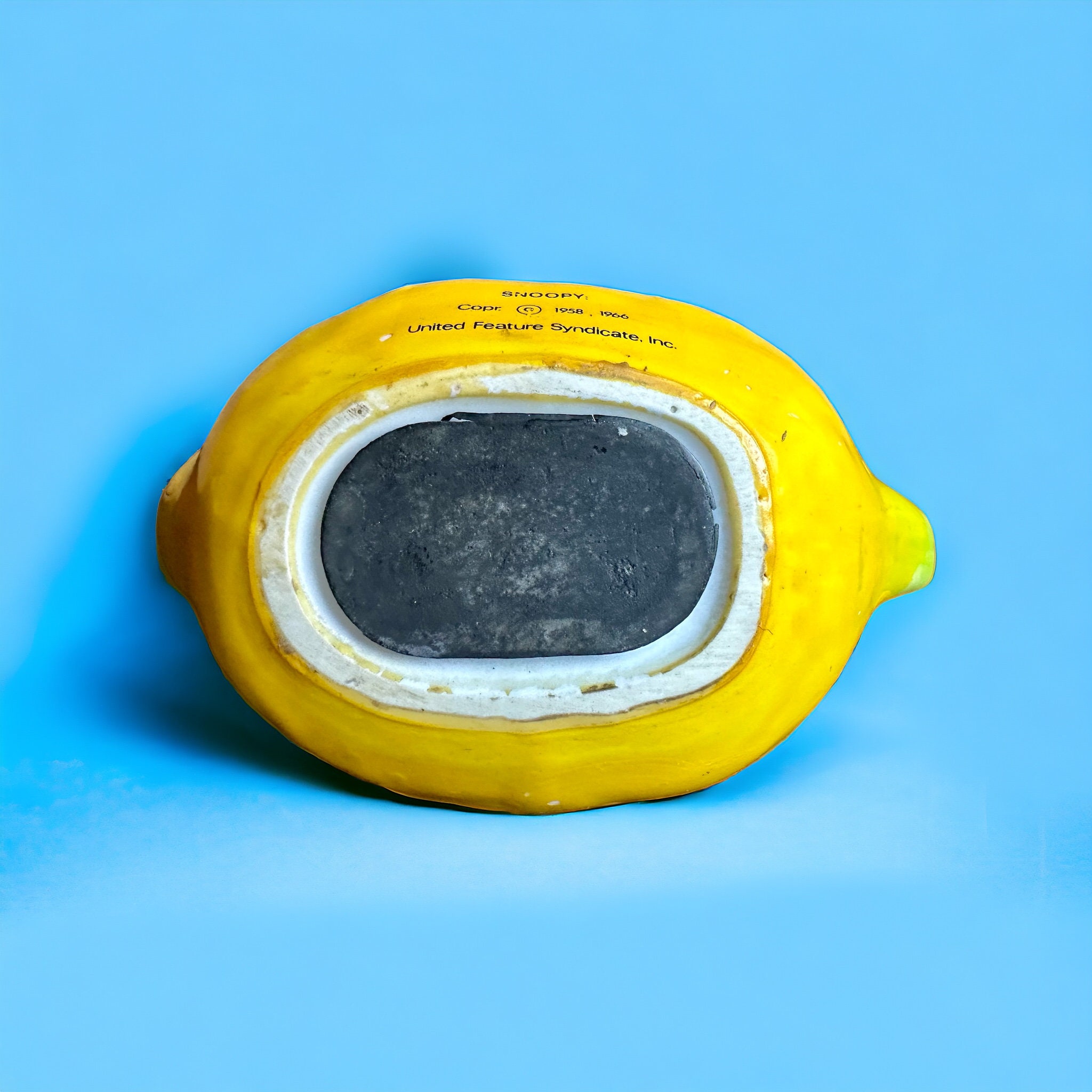 Vintage Snoopy & Woodstock on a Lemon Money Box / Piggy Bank ...