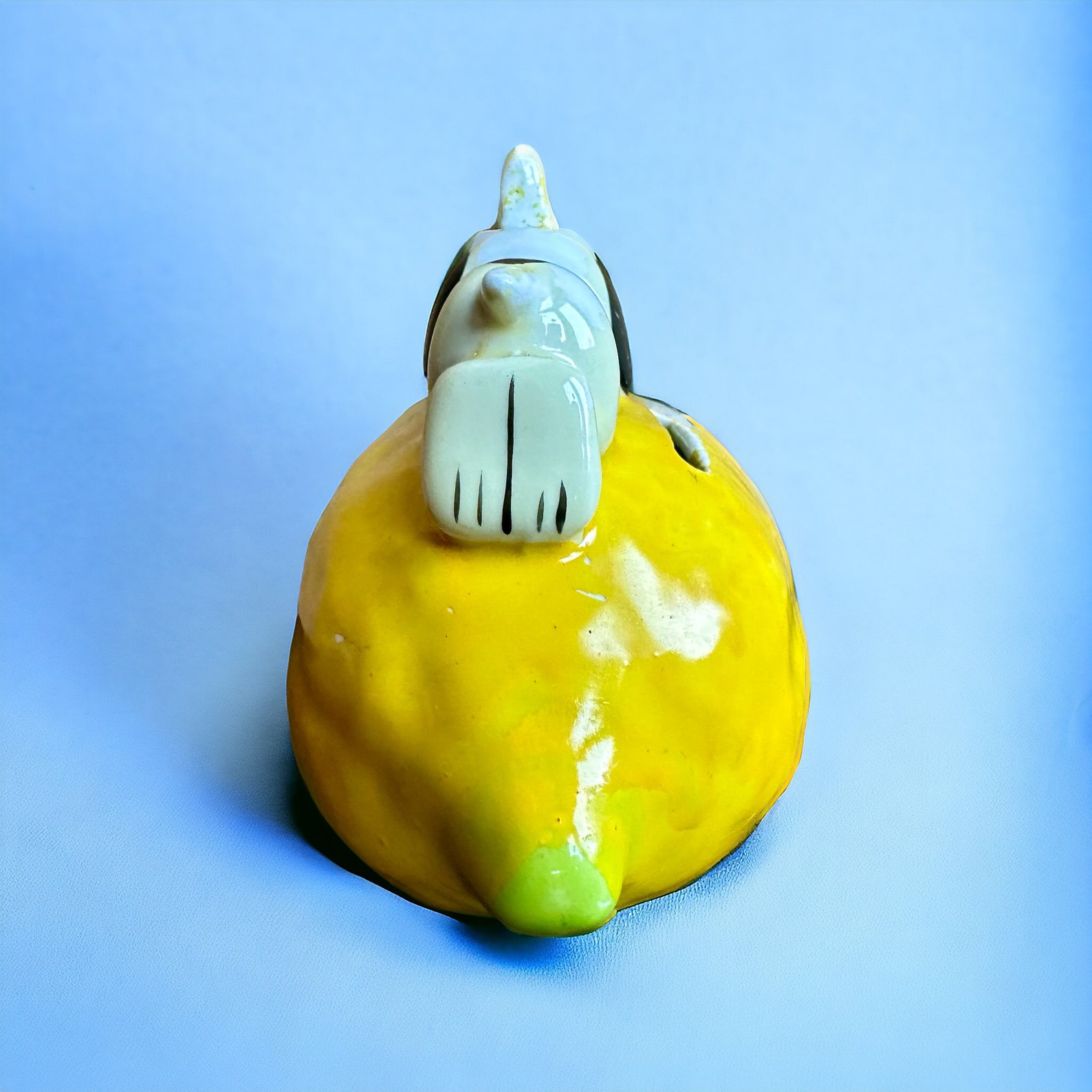 Vintage Snoopy & Woodstock on a Lemon Money Box / Piggy Bank ...