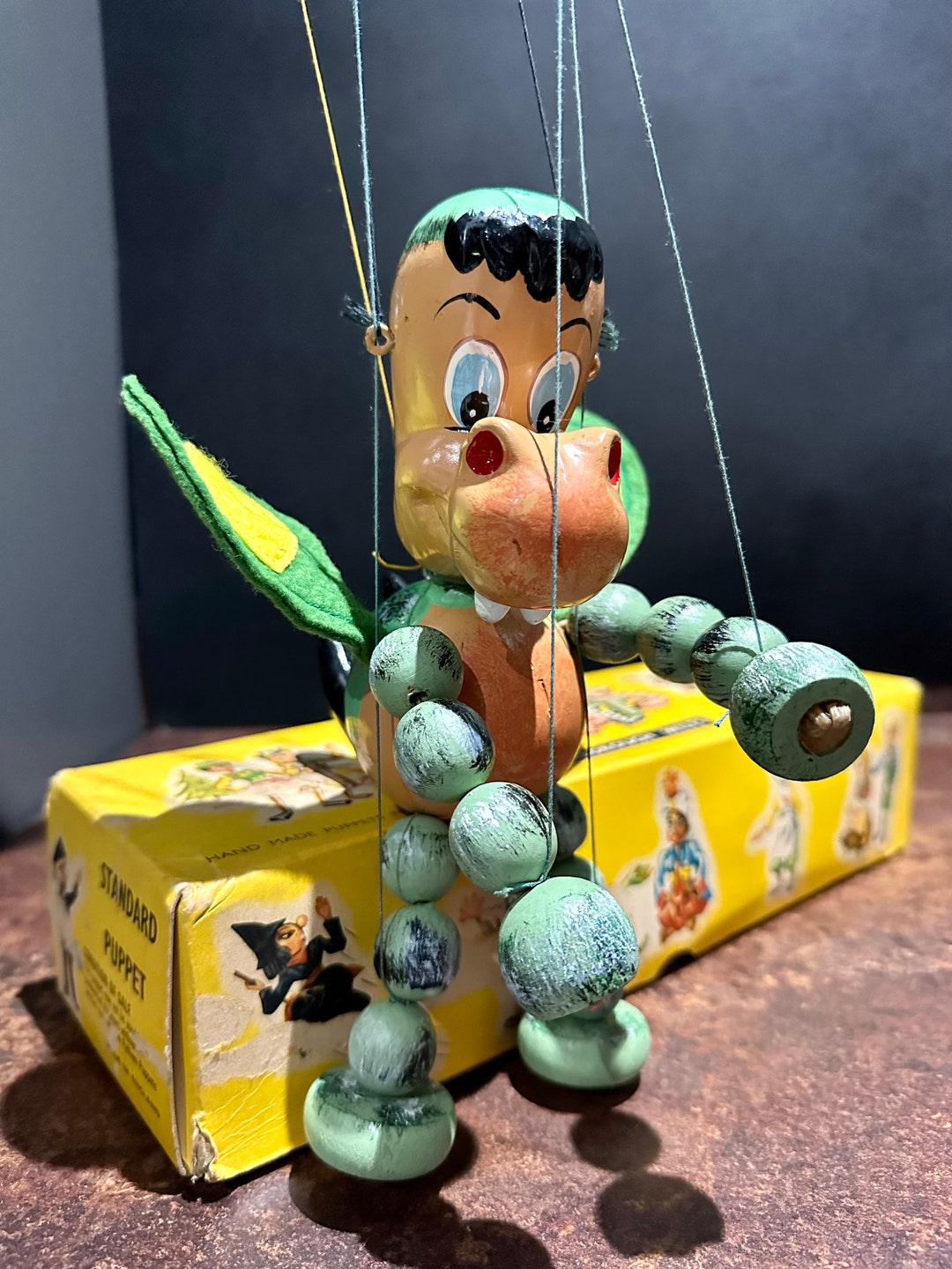 Vintage Baby Dragon Pelham Puppet, Boxed - Etsy