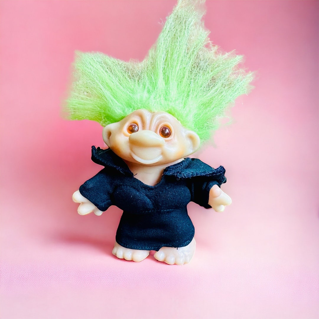Vintage 1986 Dam Troll Norftisha With Green Hair - Etsy