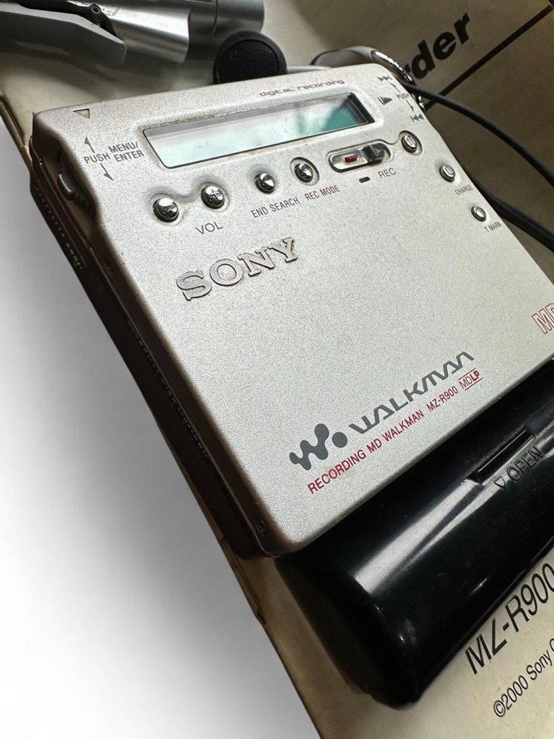Sony MZ-R900 Potable Minidisc Player / Recorder - Etsy