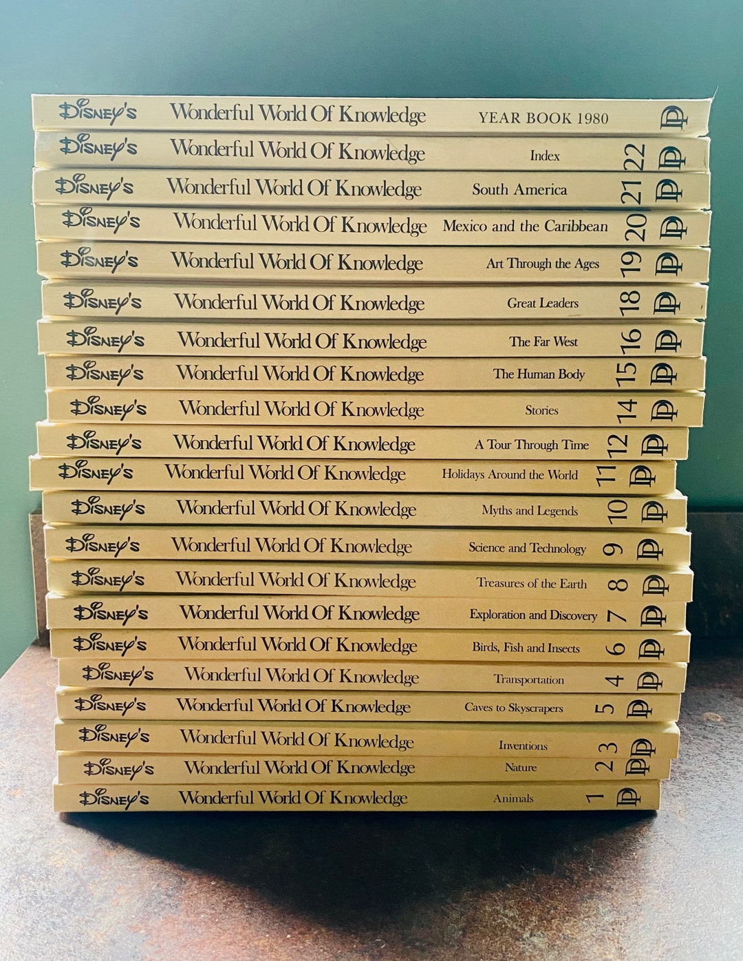 Vintage Set, Disney’s World of Knowledge Books / 1973 Edition - Etsy