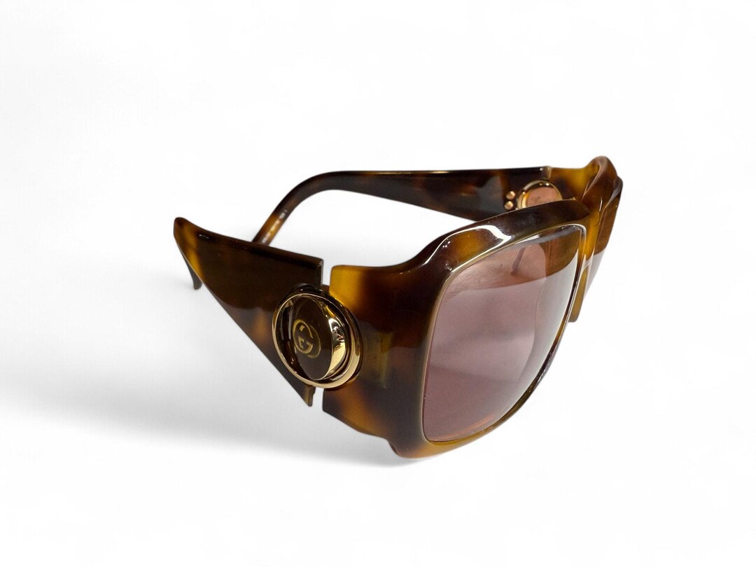 GUCCI GG 3103 Logo Square Tortoise Shell Sunglasses Vintage 00s - Etsy
