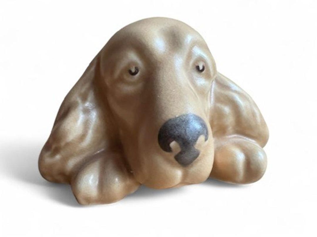 Vintage Sylvac Dog / Spaniel Vase, Beige - Etsy