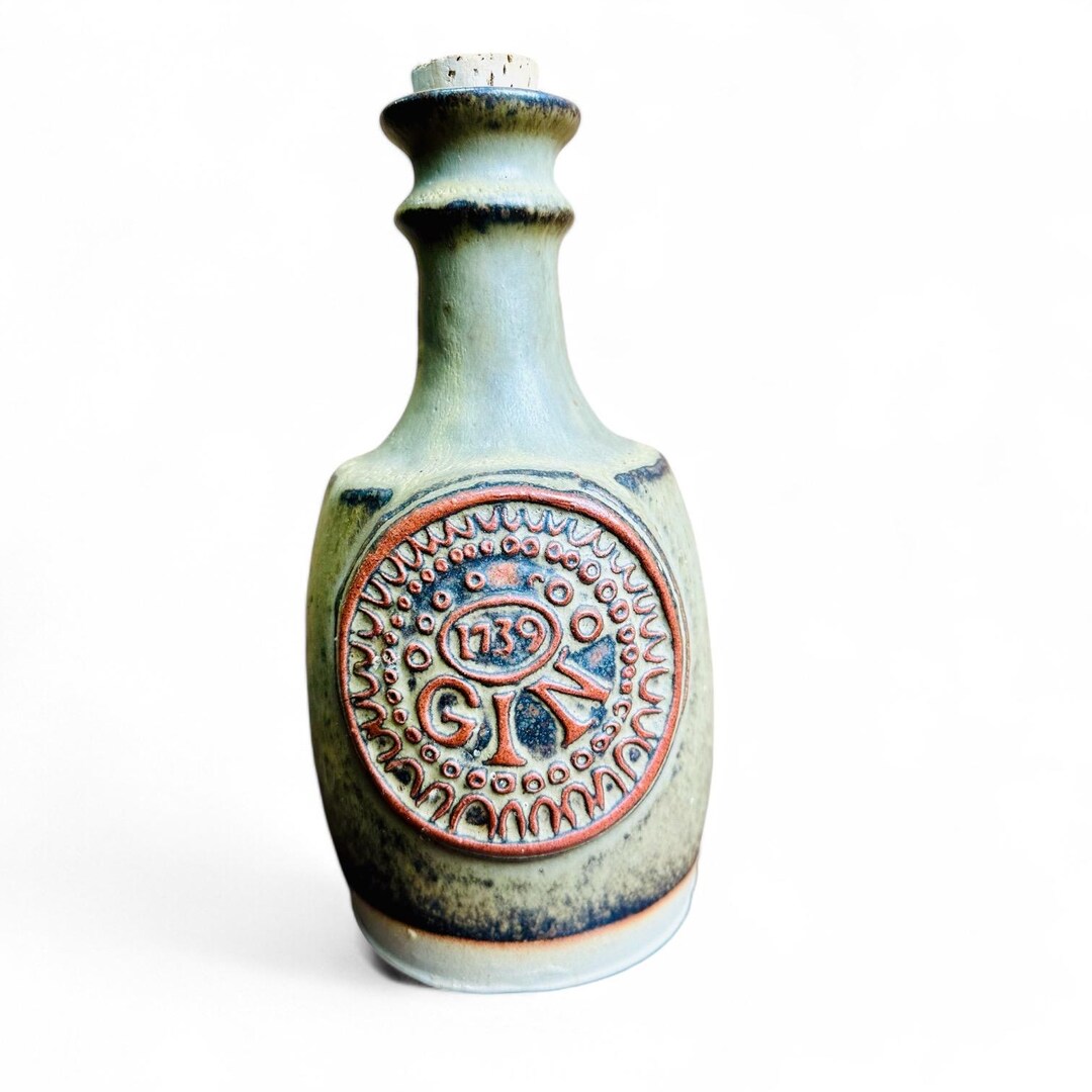 Vintage Tremar Gin Bottle, Cornish Stoneware - Etsy