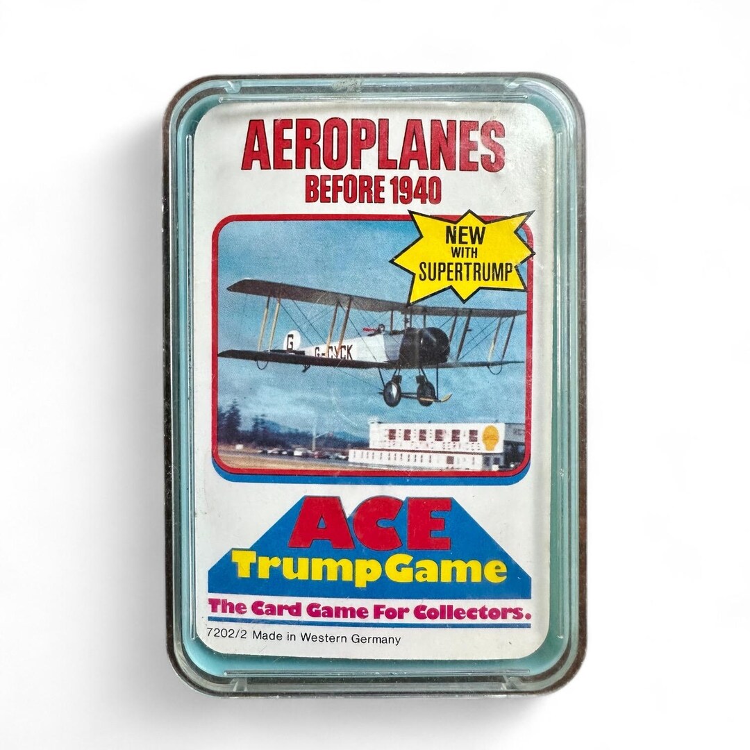 Vintage Ace Top Trumps : Aeroplanes Before 1940, Card Game in Original ...