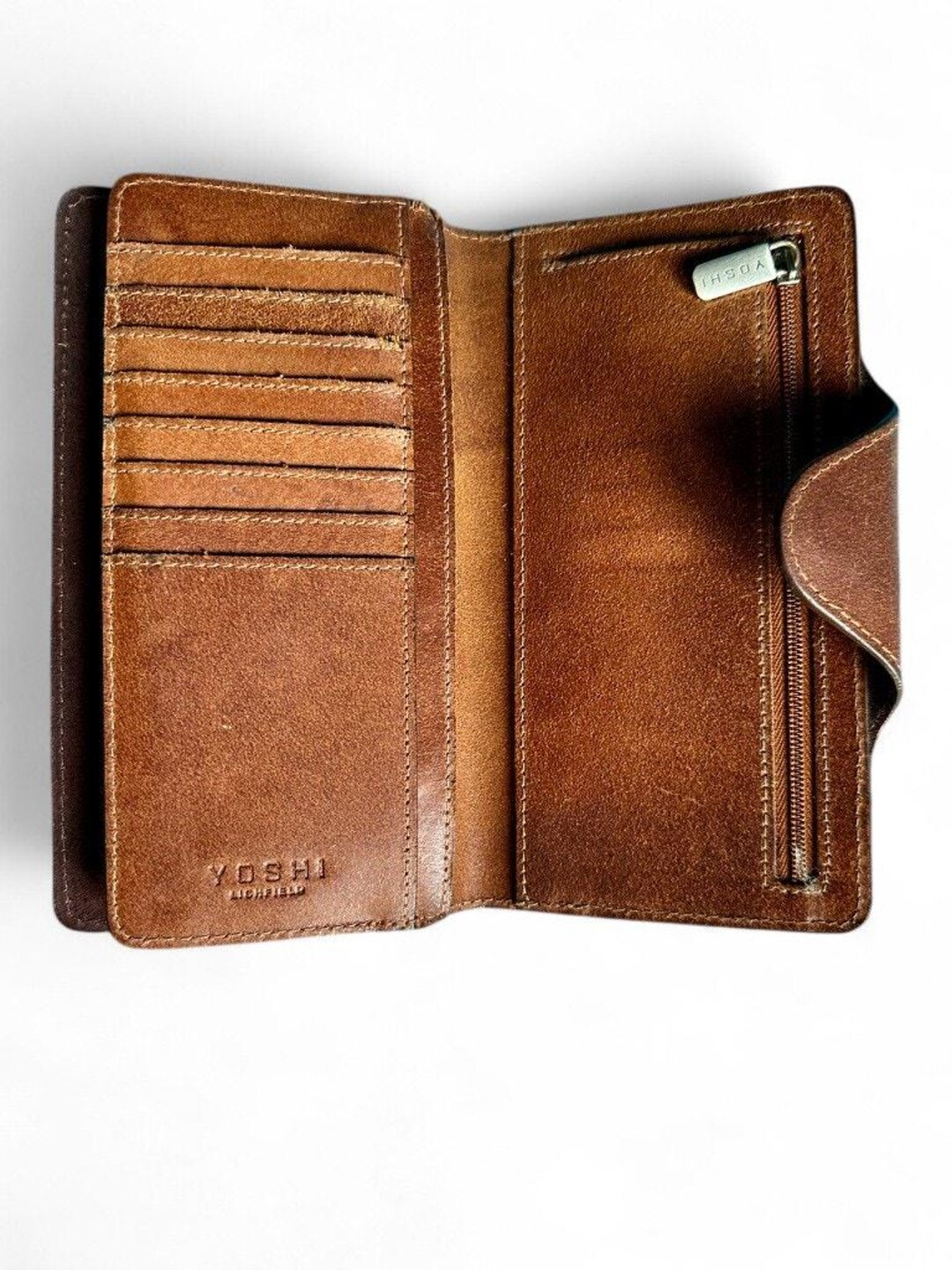 Vintage Brown Leather Yoshi Wallet - Etsy