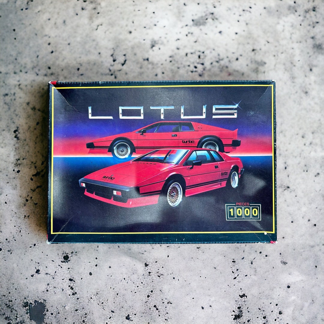 Vintage 1989 - Lotus Espirit Jigsaw Puzzle - Complete - Etsy