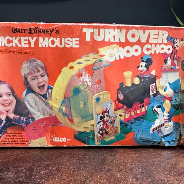 Mickey Mouse Train Set - Etsy