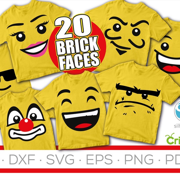 Legos Face Svg - Etsy