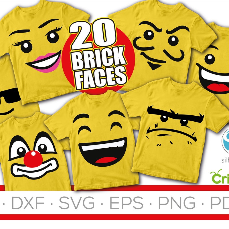 Legos Face Svg - Etsy