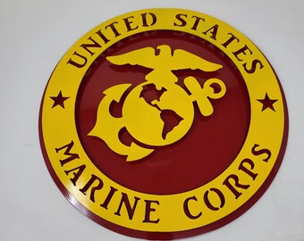 Marine Corps Metal Sign - Etsy