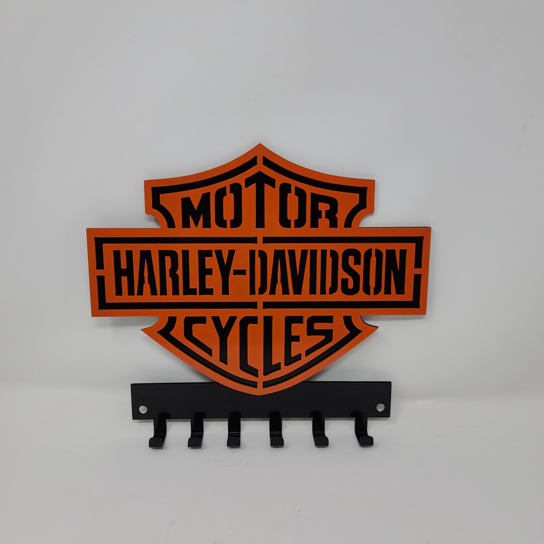 Harley Davidson 2D Key Holder 9.5 X 10.75 Mounts on Wall to - Etsy