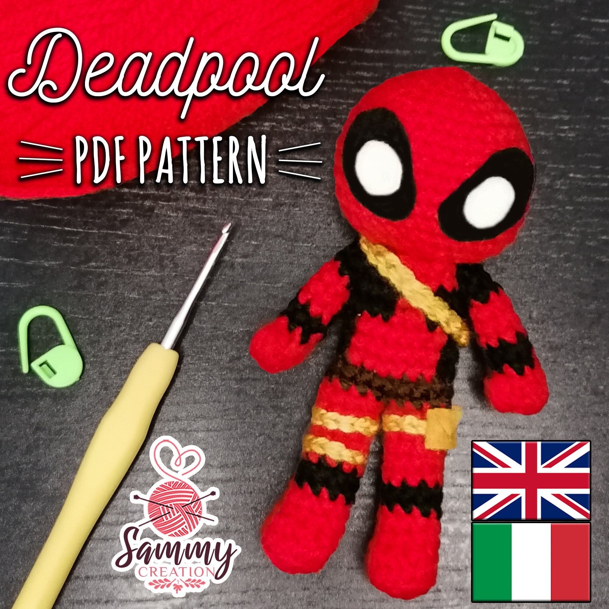 Deadpool Knitting Pattern