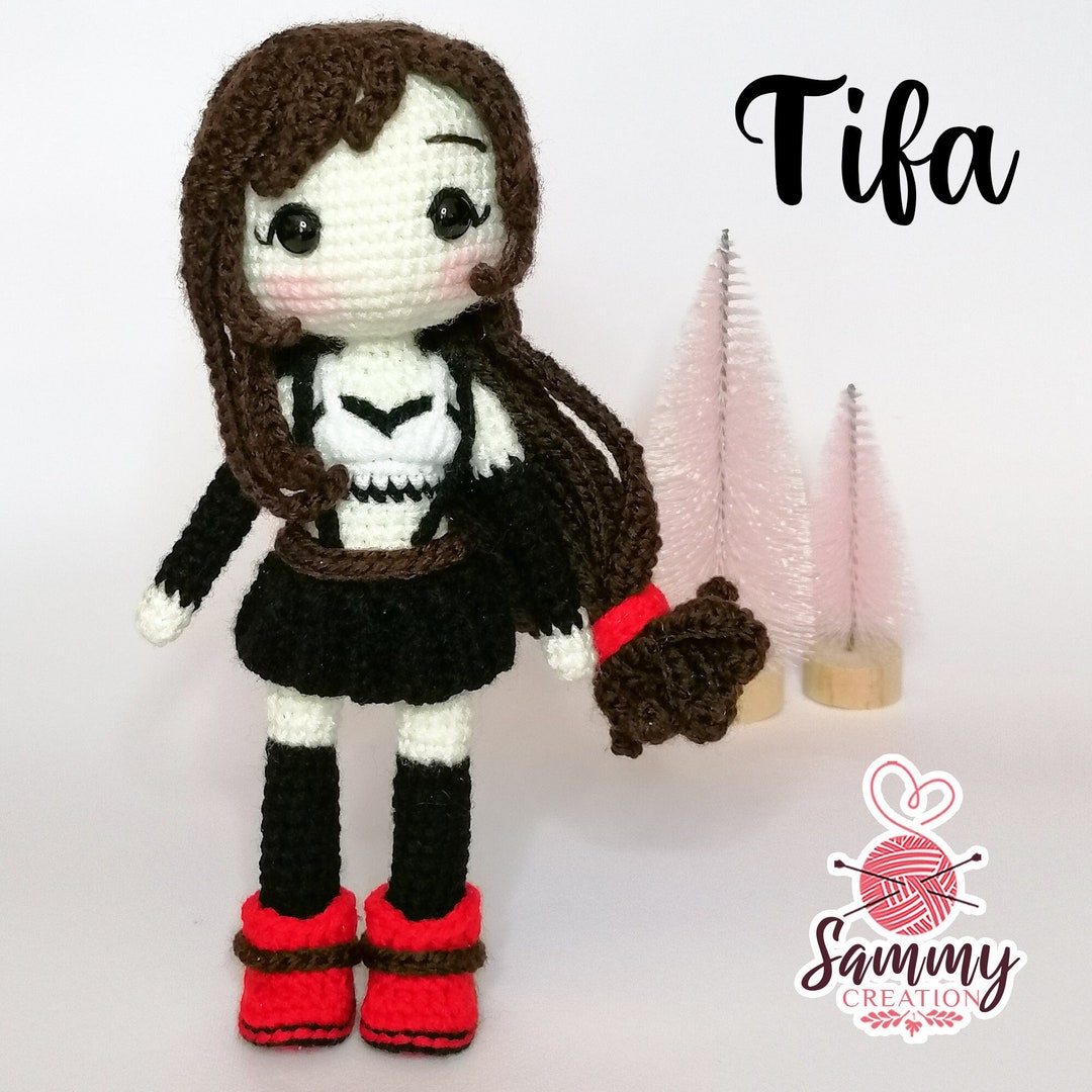 Tifa Lockhart Final Fantasy 7 VII Amigurumi Doll Crochet Diy Disney (no ...