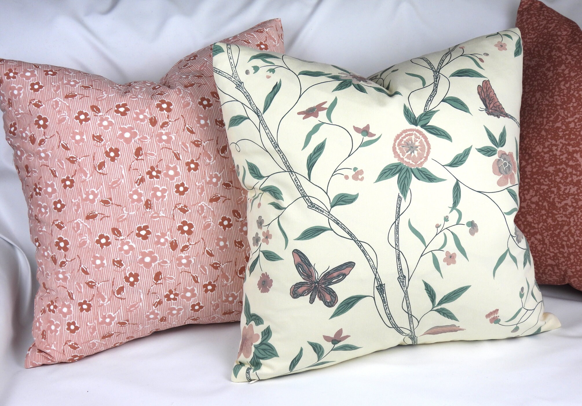 Cottagecore Pillow Covers, Pink Floral Pillows, Cute Pillows for ...