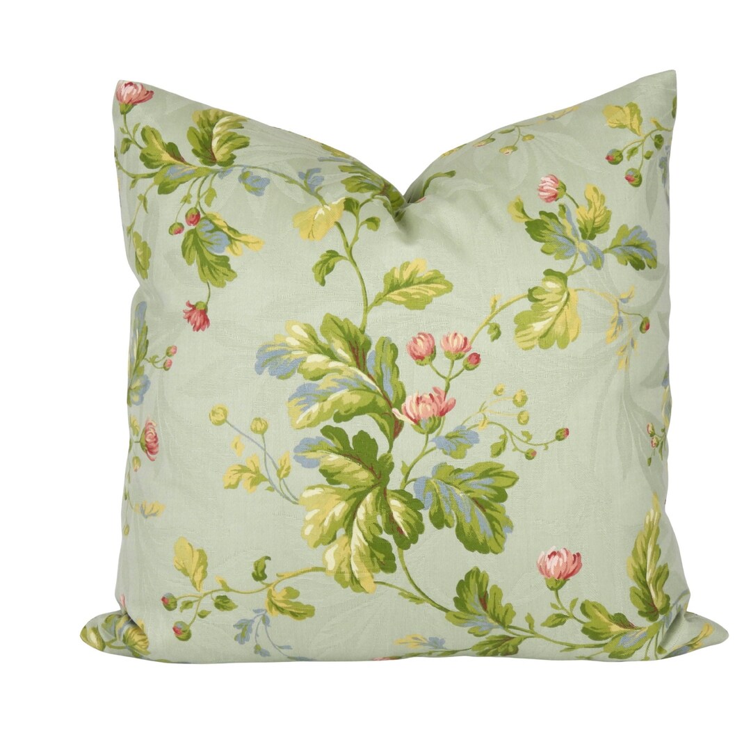 Cottagecore Pillow Covers, Teal Throw Pillows, Botanical Pillows ...