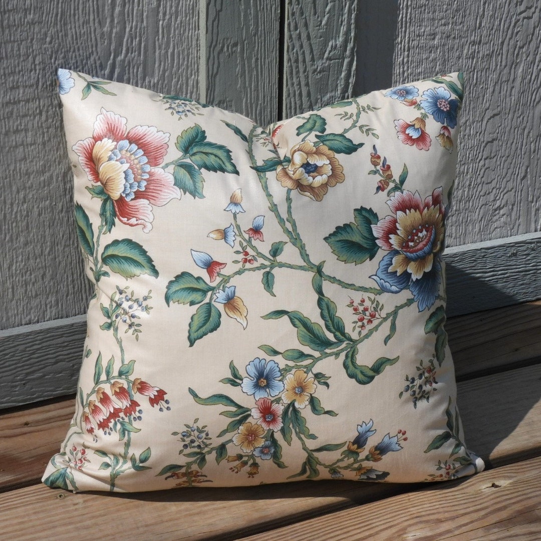 Floral Pillow Covers, Waverly Pillows, Traditional Pillows, Cottagecore ...