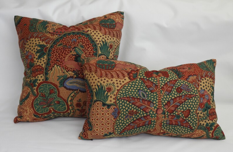 Bright Multi Color Jay Yang Design Pillow Cover, Double Sided Jewel ...