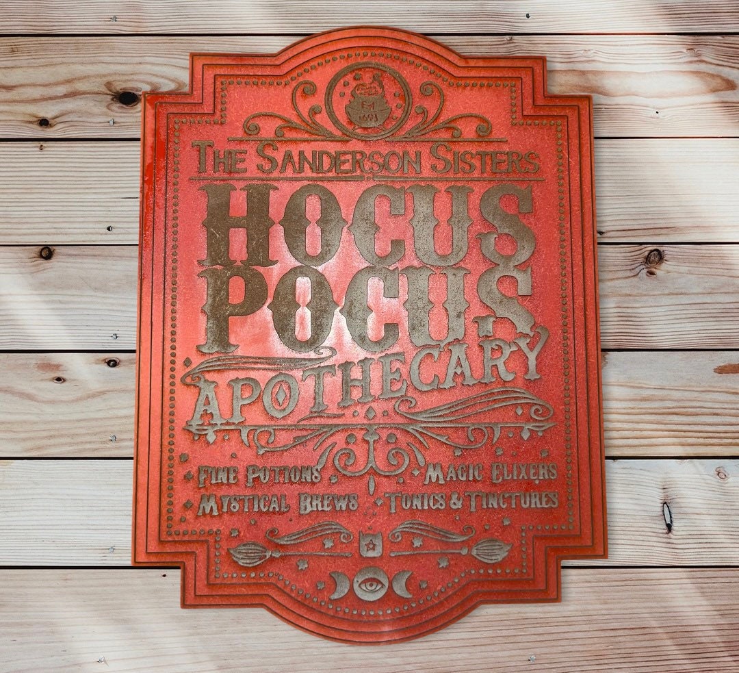 Hocus Pocus Apothecary Sign, Farmhouse Sign, Halloween Decor, Hocus ...