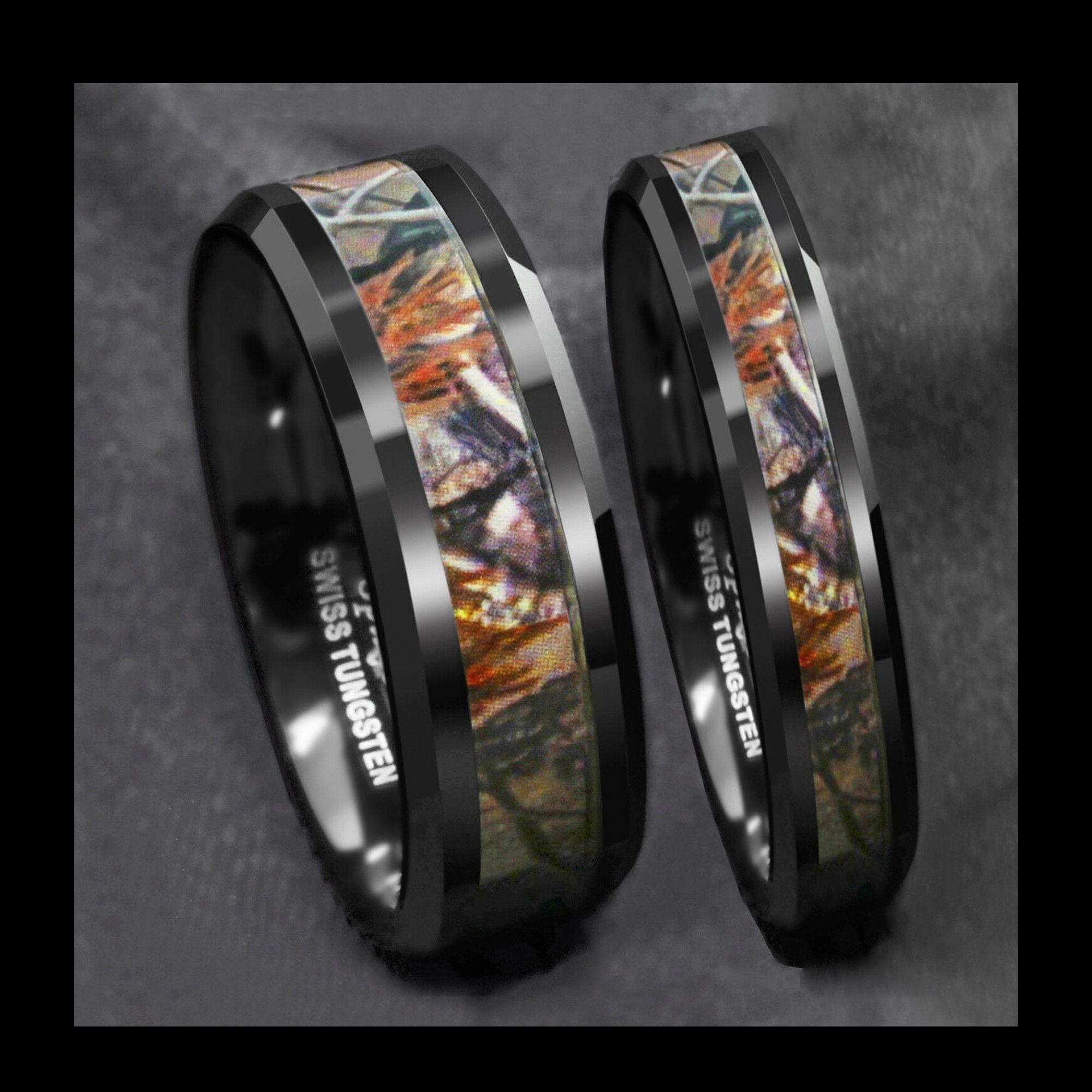 Camo Promise Rings For Couples