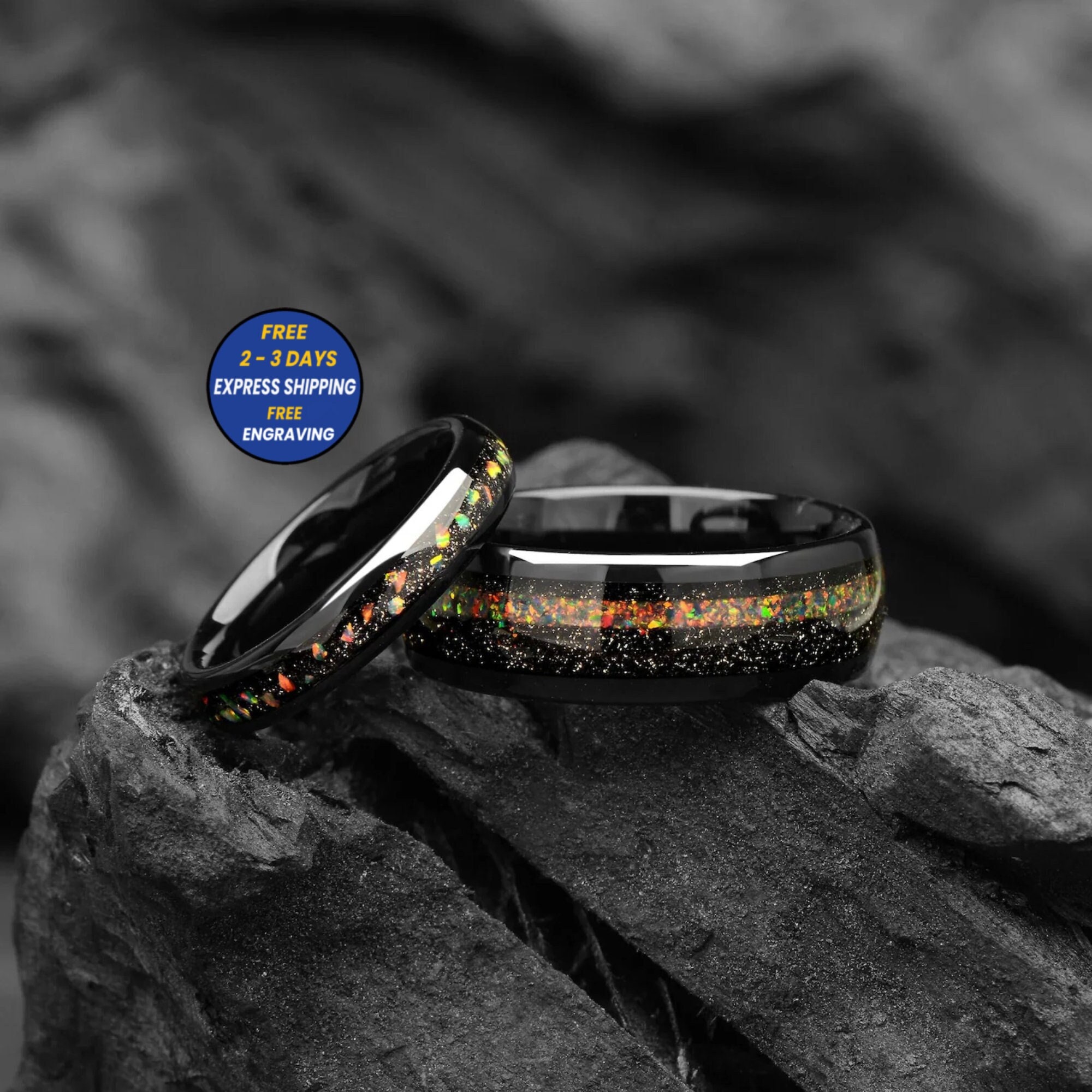 Modern couple rings store