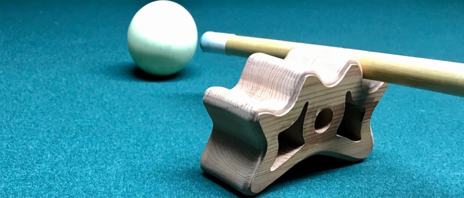 Handcrafted BILLIARDS POOL BRIDGE Cue Holder Stand / Adaptive Hold ...